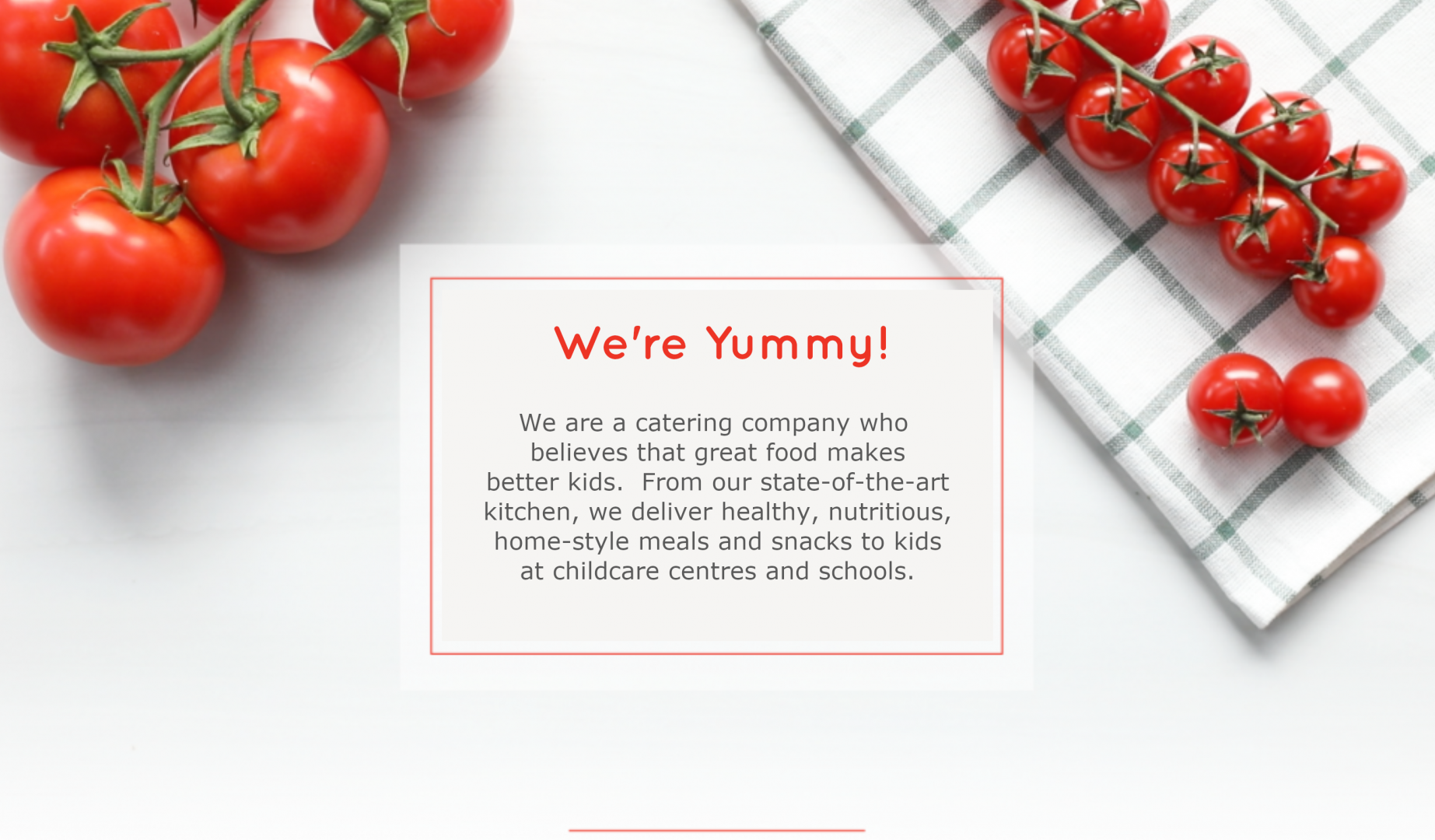 Front Page - Yummy Catering